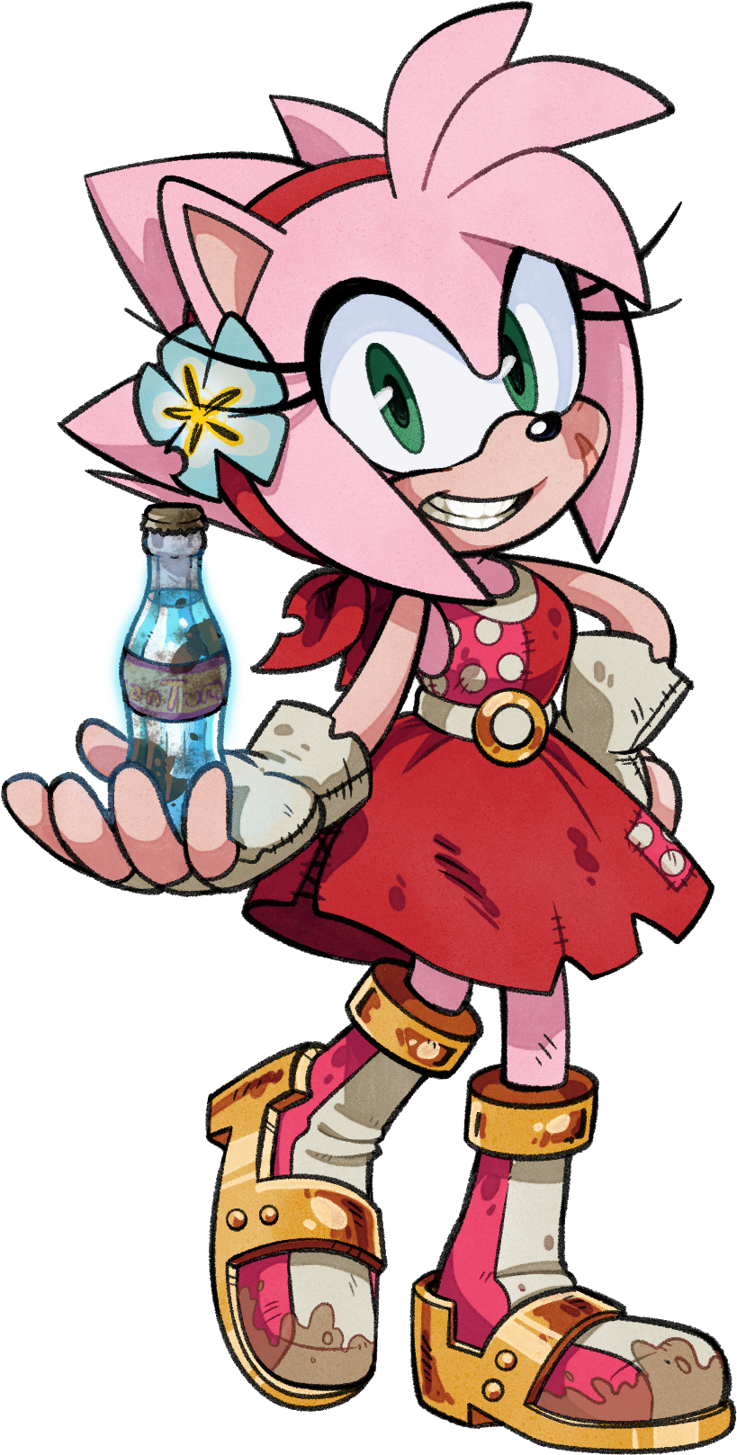 Download New Mobius Amy Rose Redesign - Fallout New Mobius Amy PNG ...