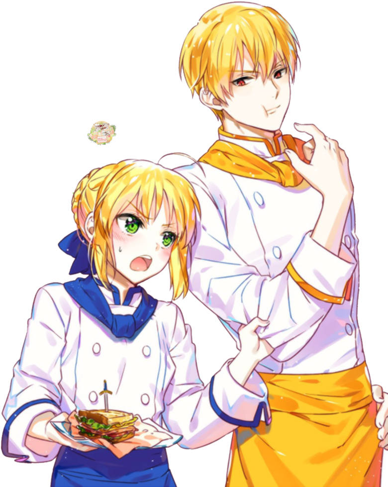 Anime Girl In Chef Suit - Free Transparent PNG Download - PNGkey