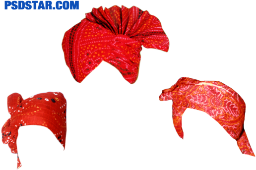 Download Rajashtani Red 3 Pagdi - Red PNG Image with No Background ...