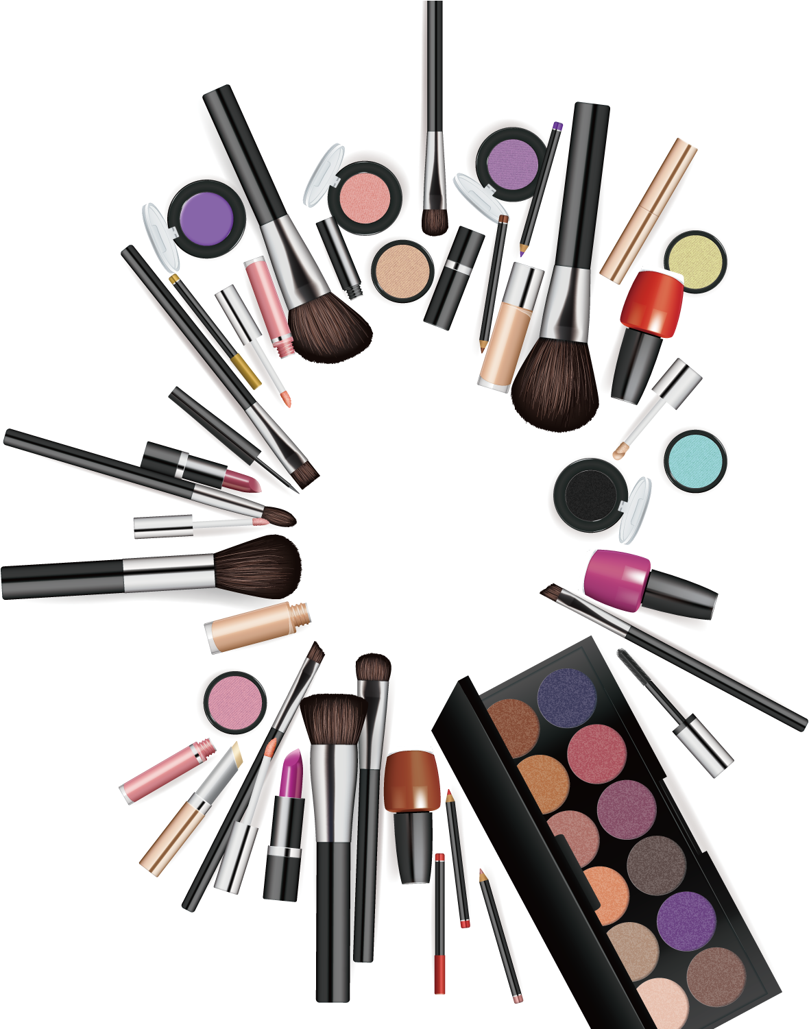 Cosmetics Brush Make Up - Free Transparent PNG Download - PNGkey