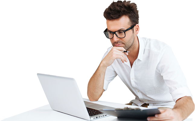 Download Man With Laptop Png PNG Image with No Background - PNGkey.com