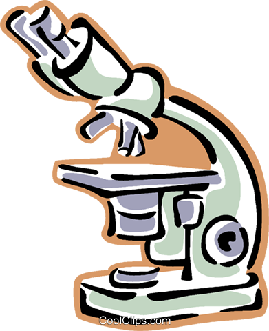 Microscope Royalty Free Vector Clip Art Illustration - Laboratory Tools ...