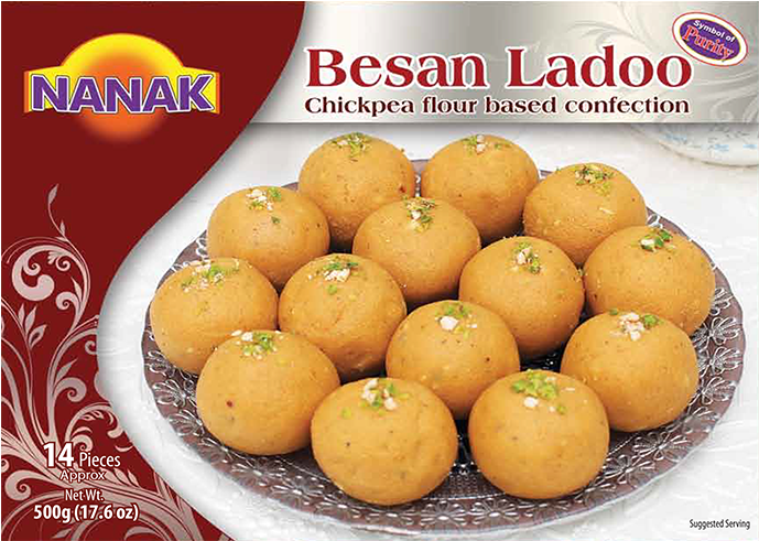 Nanak Besan Ladoo 500 G - Gram Flour - Free Transparent PNG Download ...