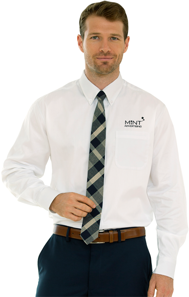 Download Logos On Button Down Collared Shirts PNG Image with No ...