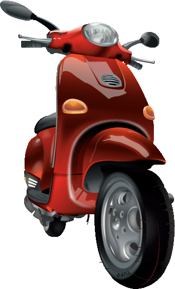 Download Scooter Clipart Two Wheeler - Two Wheels Vehicles Clipart PNG ...