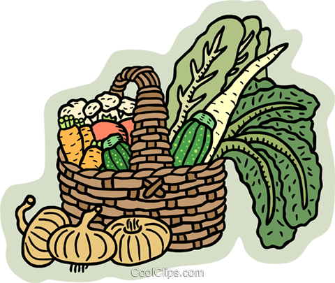 Download Vegetable Basket Royalty Free Vector Clip Art Illustration ...