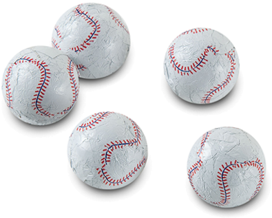 Download Foiled Solid Milk Chocolate Baseballs - Baseball PNG Image ...
