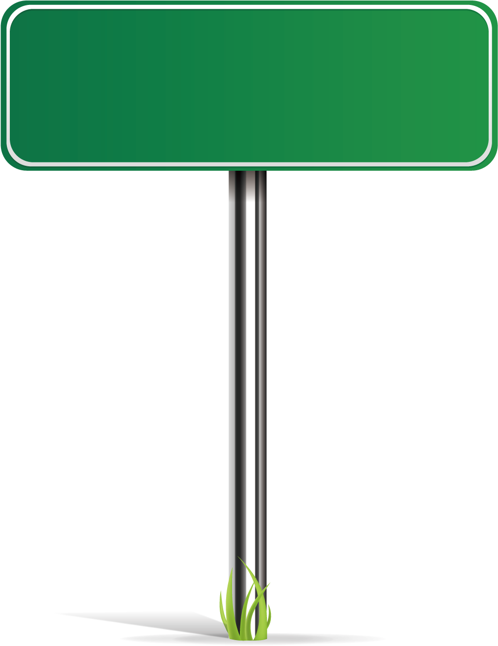 Vector Green Road Sign - Vector Graphics - Free Transparent PNG ...