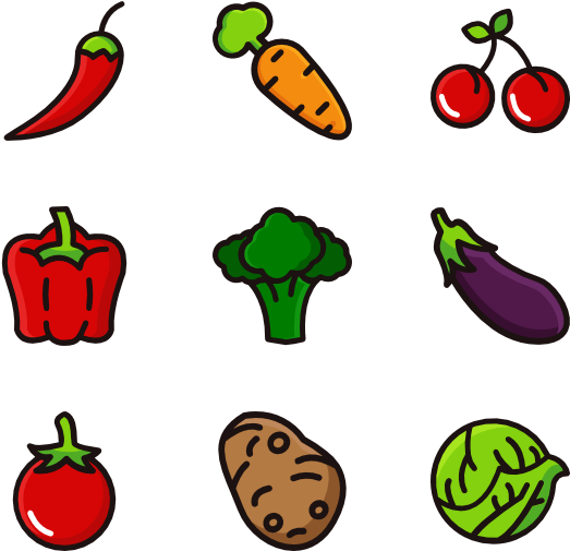 Download Vegetables - Veggies Icon Png Transparent PNG Image with No ...