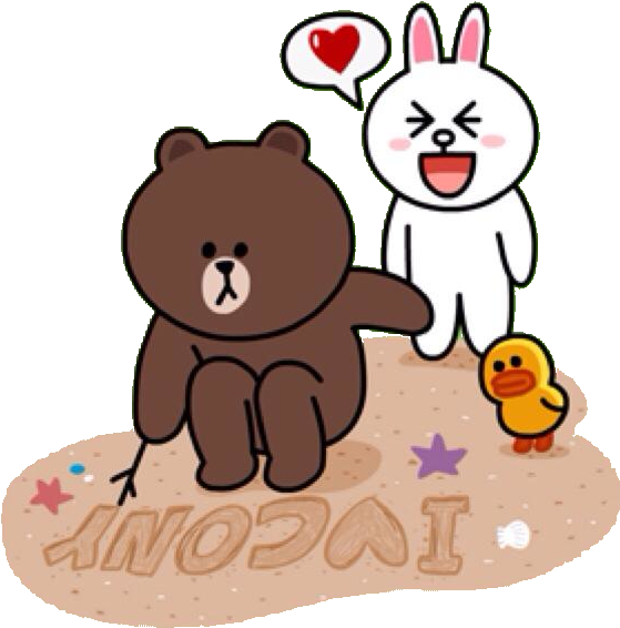 Download Brown Writes Png Line Sticker Love Animals Png Welovepictures ...
