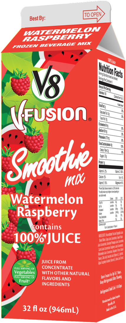 Download 21191 V8 Fusion Watermelon Rasp 32oz Carton - V8 V-fusion ...