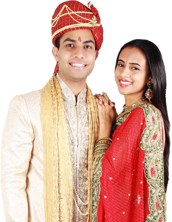 Download Dulha Dulhan Png - Traditional Indian Couple PNG Image with No ...