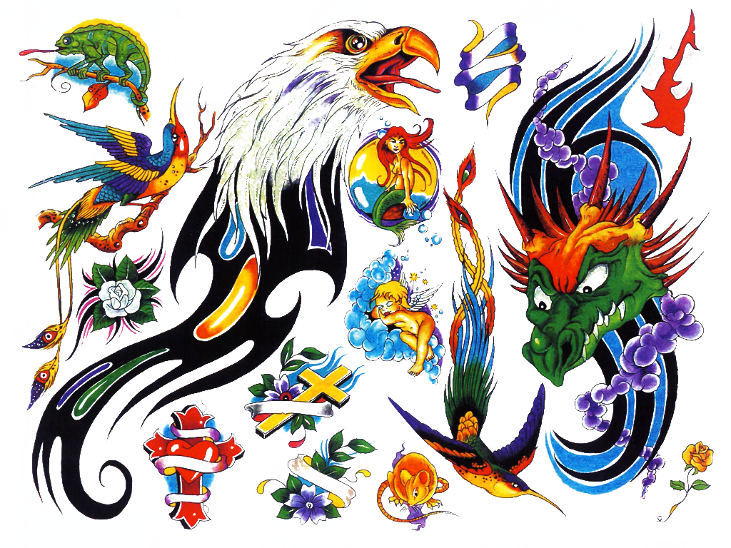 Download Tattoo Design Color PNG Image with No Background - PNGkey.com