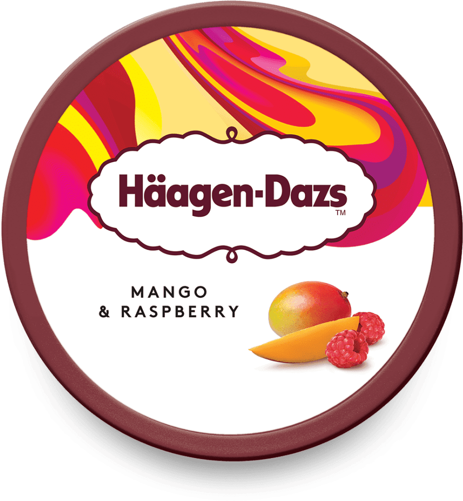 Download Mango & Raspberry - Mango And Raspberry Haagen Dazs PNG Image ...
