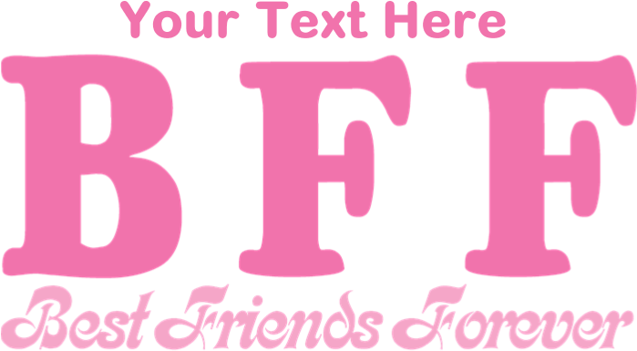 Custom Text Best Friends Forever Flask - Cafepress Custom Text Best ...