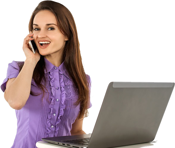 Download A Girl And Her Laptop - Girl With Laptop Png PNG Image with No ...