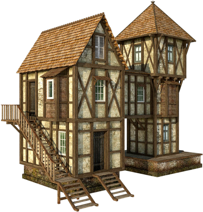 Download Medieval House 1c - Transparent Medieval House PNG Image with ...