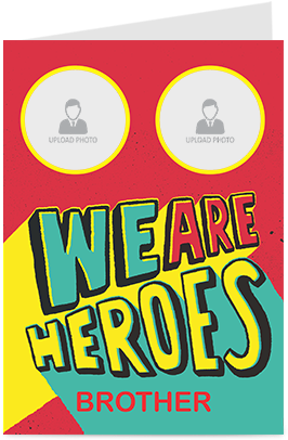 Download We Are Heroes Greeting Card - Poster PNG Image with No ...