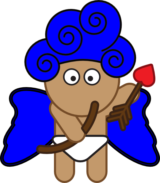 Download How To Set Use Blue Cupid Svg Vector PNG Image with No ...