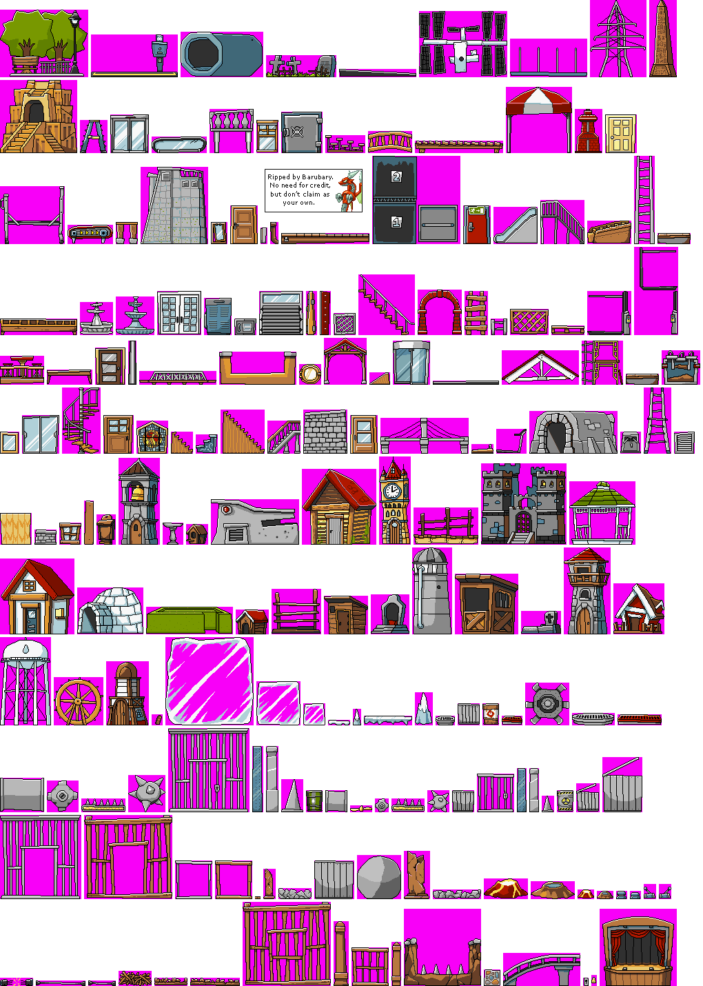 Download Click For Full Sized Image Scenery - Scenery Sprite Sheet PNG ...