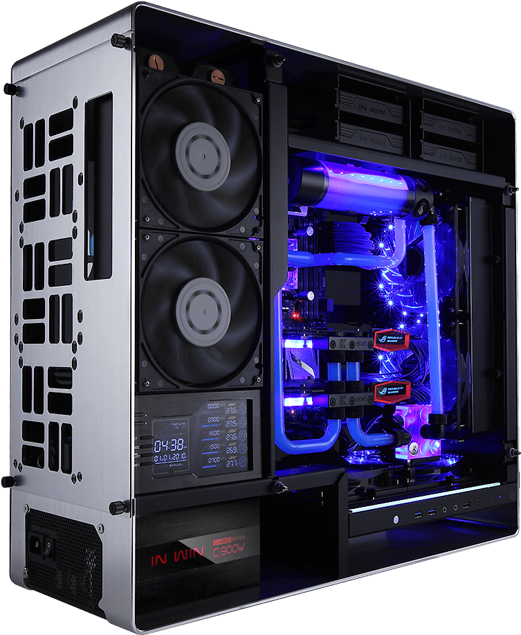 Download Unique Hdd & Psu Chamber Design - Computer Case PNG Image with ...