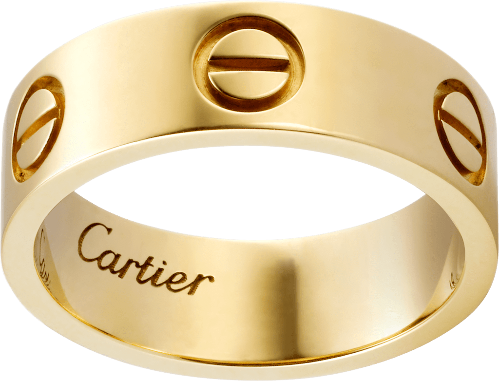 Download Cartier Yellow Gold Love Ring - Cartier Love Ring PNG Image ...