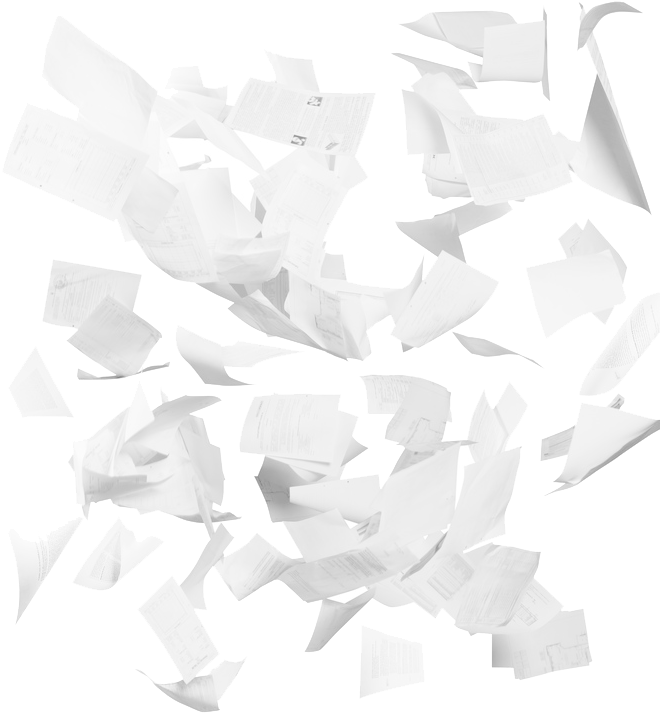 Flying Papers Png