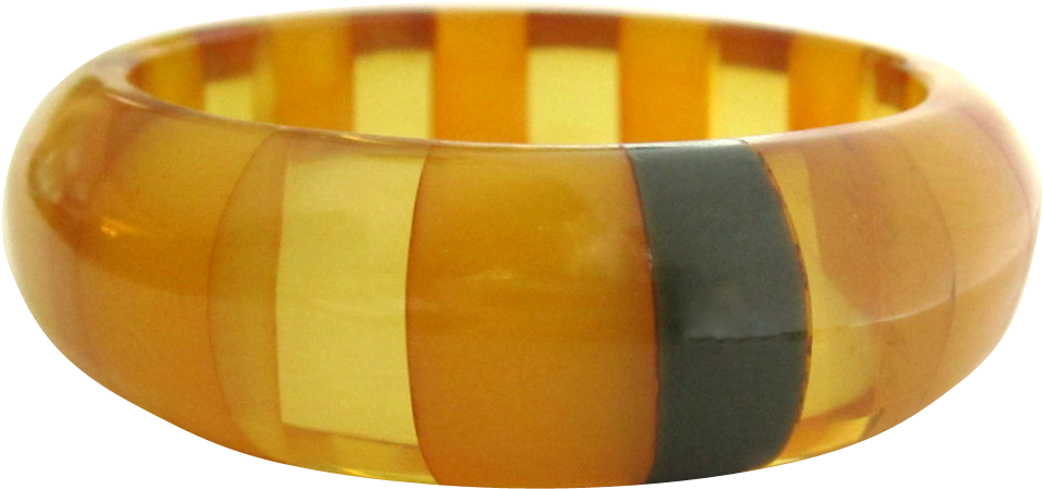 Download Laminated Bakelite Bracelet, Apple Juice Striped Bangle ...