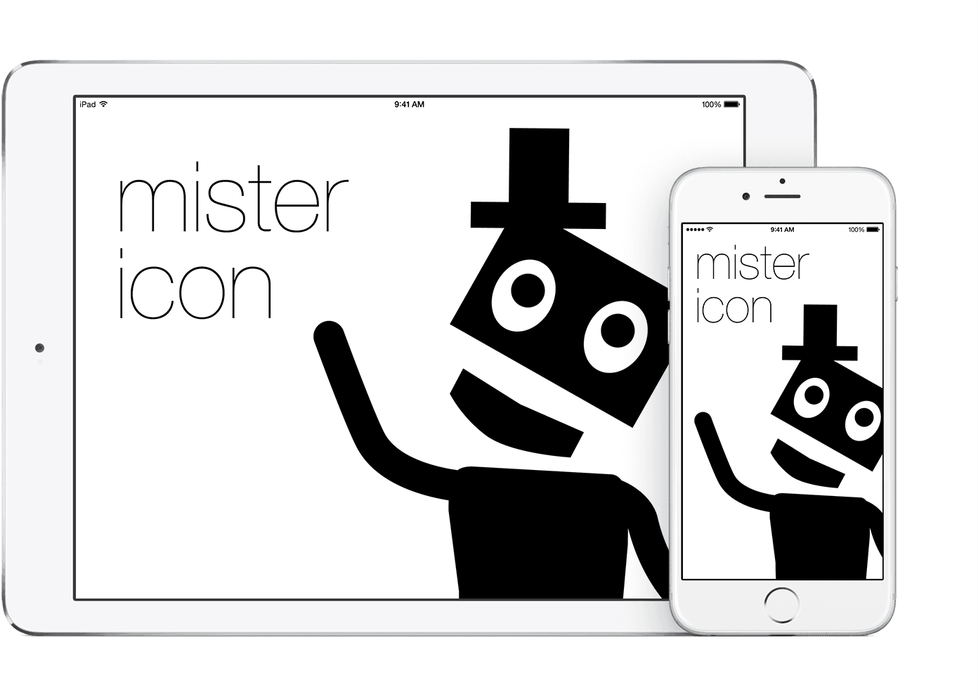 Mister Icon App Running On Iphone 6 And Ipad Air - Smartphone - Free ...