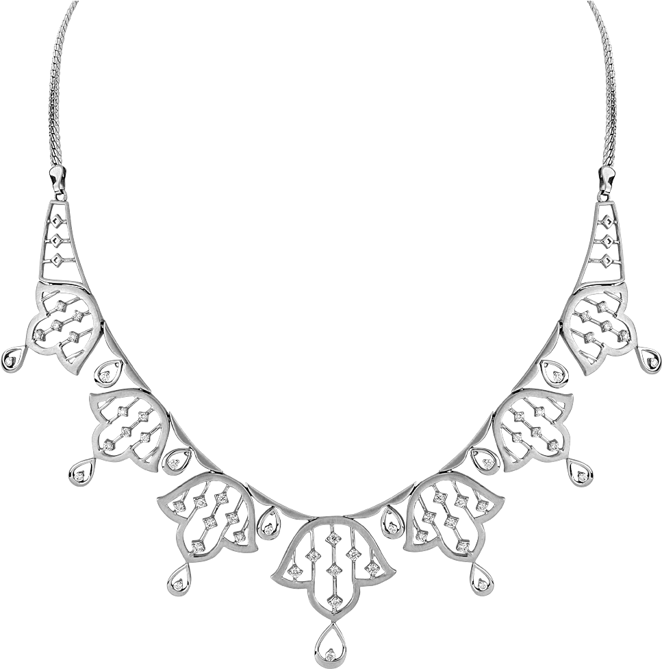 Download Orra Platinum Necklace - Orra Jewellery PNG Image with No ...