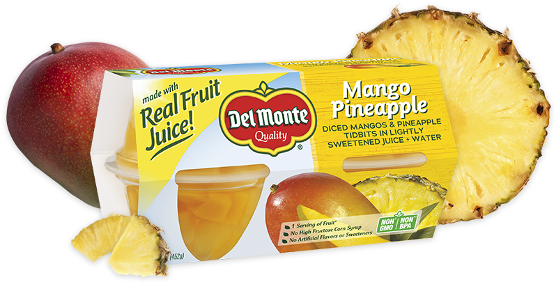 Mango Pineapple, Fruit Cup® Snacks - Del Monte Mandarin Oranges In ...