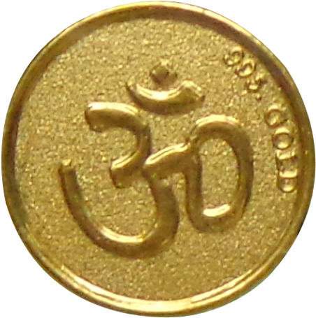 Download 250mg Om Gold Coin - Coin PNG Image with No Background ...