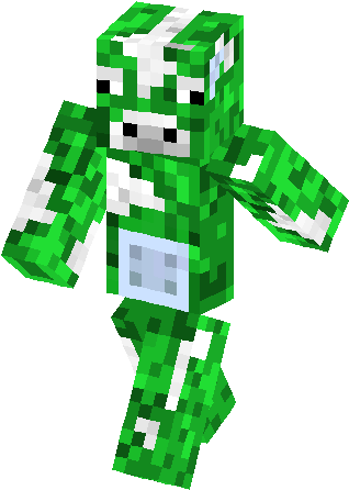 Download Toxic Cow Skin - Minecraft Green Toxic Cow PNG Image with No ...