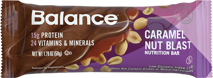 Download Caramel Nut Blast Balance Bar® - New Balance Bar Protein PNG ...