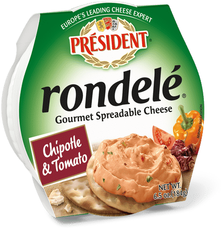 Download 6 - 5 Oz - President Rondele Cheese Spread, Garlic & Herbs PNG ...