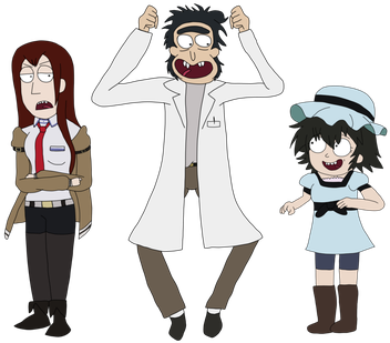 Download World Line Divergence Number - Rintaro Okabe Vs Rick PNG Image ...