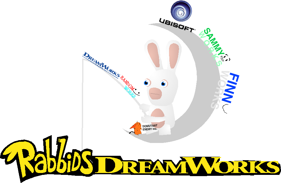 Download Rabbids Dreamworks Logo - Rabbids Invasion PNG Image with No ...