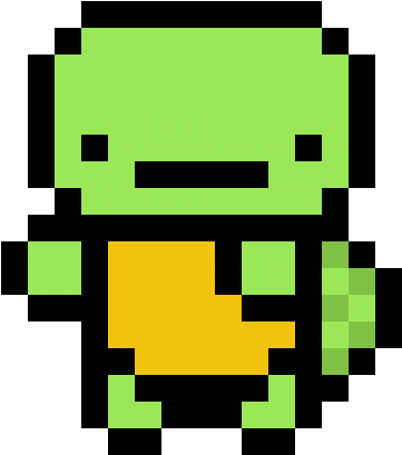 Cute Turtle - Turtle Pixel Art - Free Transparent PNG Download - PNGkey