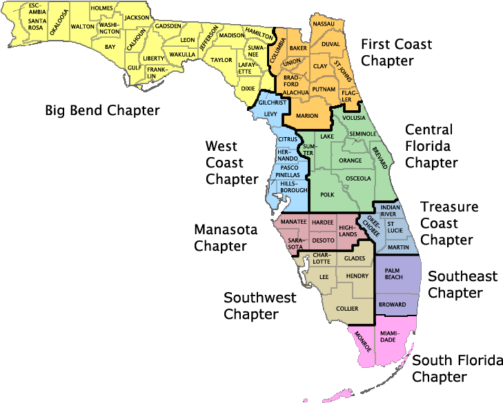 Download Chapters - Map Of Florida Environment PNG Image with No ...