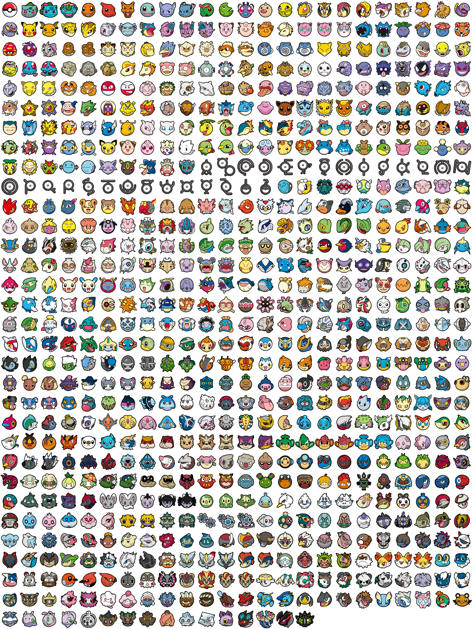 Download Click For Full Sized Image Small Pokémon Icons - Pokemon Icons ...