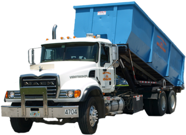 Download Roll Off Dumpster Rental Truck PNG Image with No Background ...