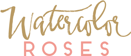 Download Watercolor Roses - Calligraphy PNG Image with No Background ...