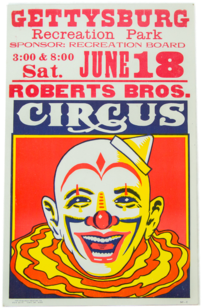 Download Vintage Roberts Bros Circus Poster - Poster PNG Image with No ...