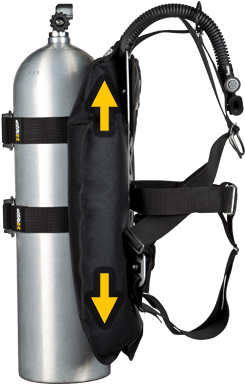Download Positioning Of Scuba Diving Bcd Bladder Against Tank - Xdeep ...