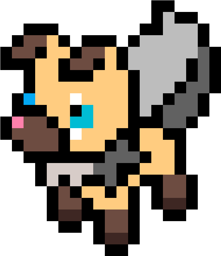 Download Rockruff Pixel Art - Rockruff Pixel PNG Image with No ...