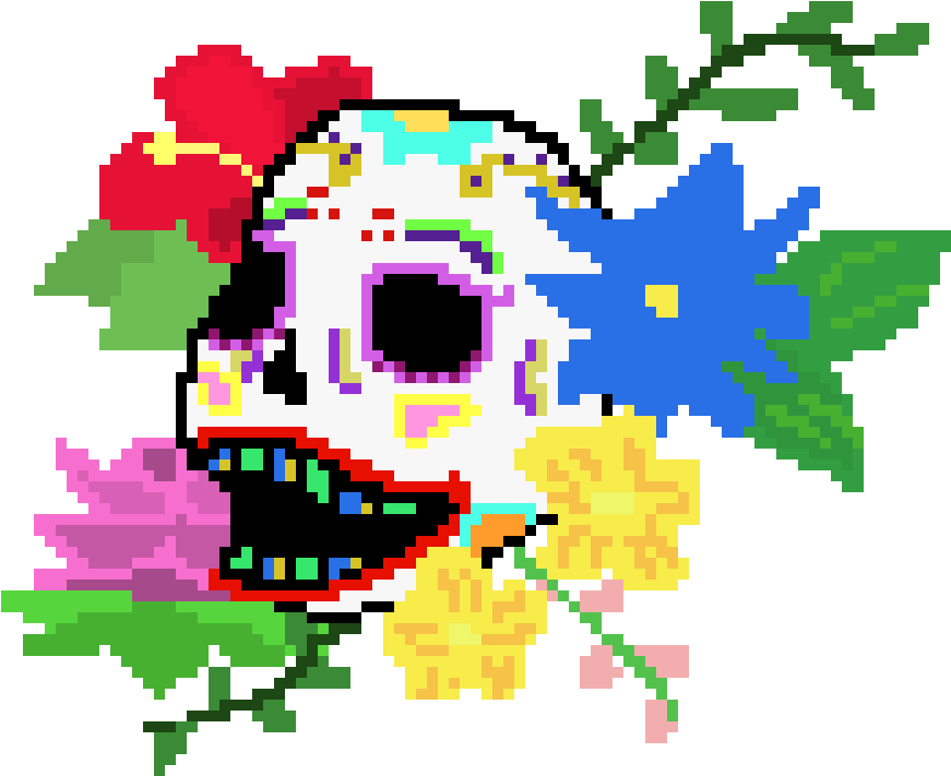 Download Day Of The Dead - Pixel Art PNG Image with No Background ...