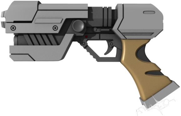 6 Scale Samus Paralyzer Gun From Metroid 3d Render - Samus Paralyzer ...