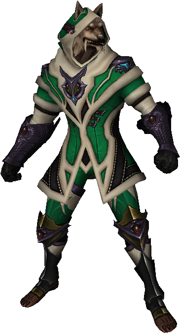 Lycan Green Festive Robe - Action Figure - Free Transparent PNG ...