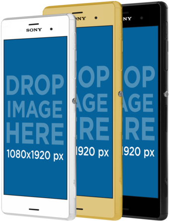 Download Sony Xperia Android Phones Lined Up In Angled Position ...