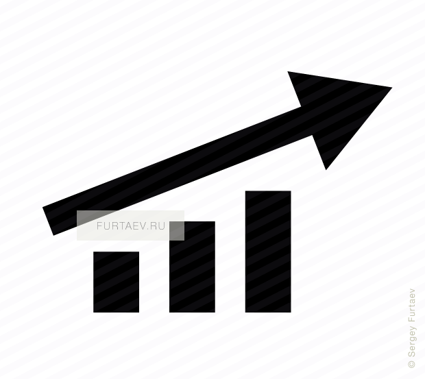 Download Vector Icon Of Growing Graph - Stock Illustration PNG Image ...